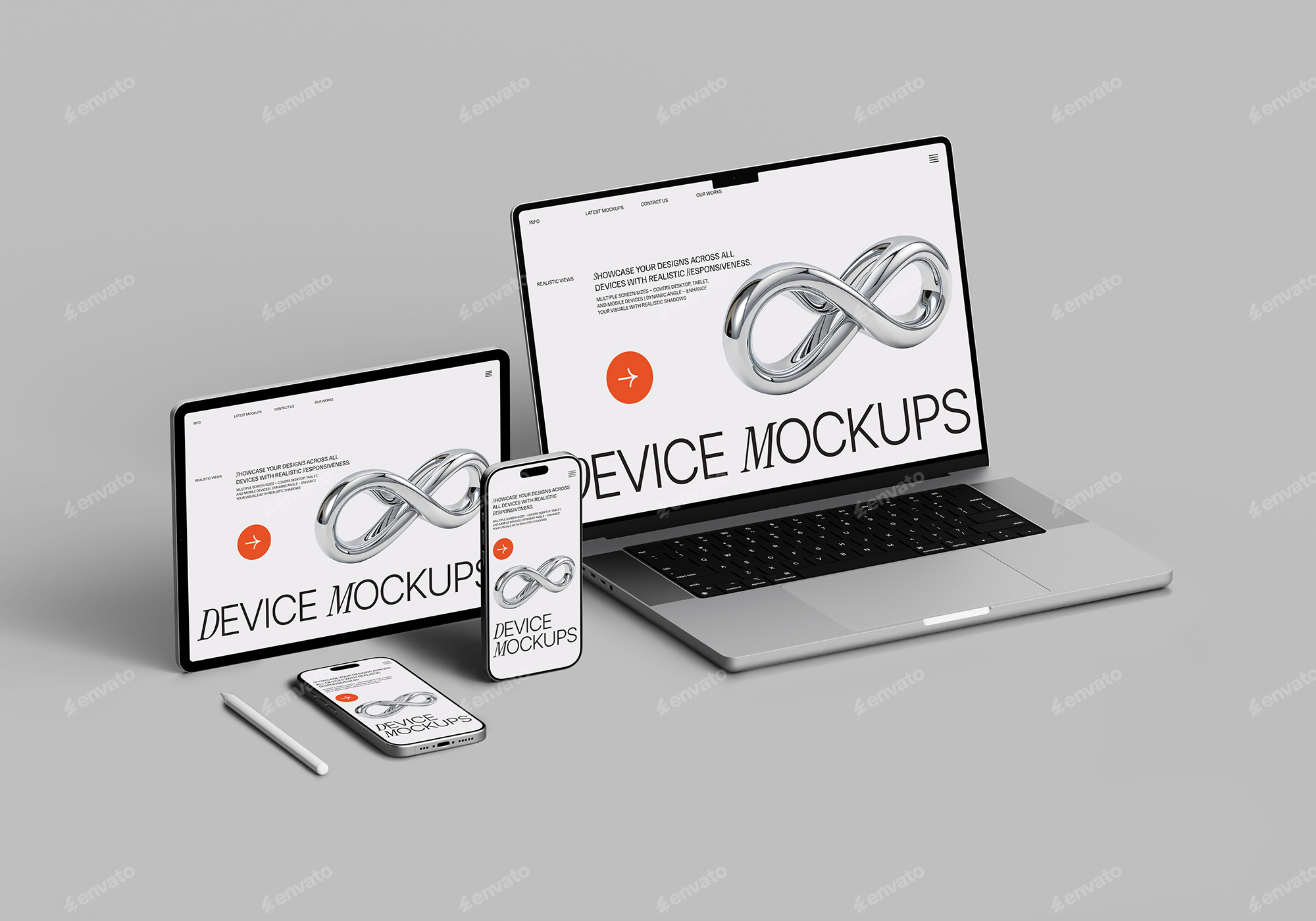 Responsive Apple Device Mockup Set, Graphics | GraphicRiver
